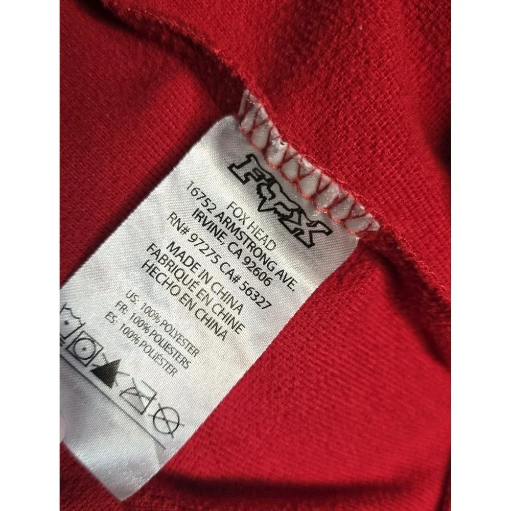 Fox | Shirts | Fox Heritage Forced Mens Hoodie Small Red Logo | Poshmark